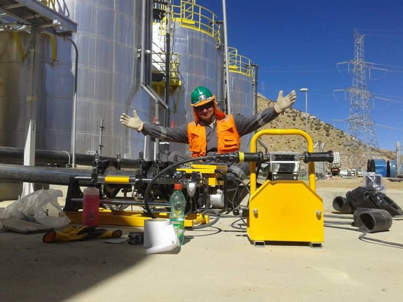 Butt-Welding Machine for PE Pipes 250 to 50mm | Weldpoly Field250